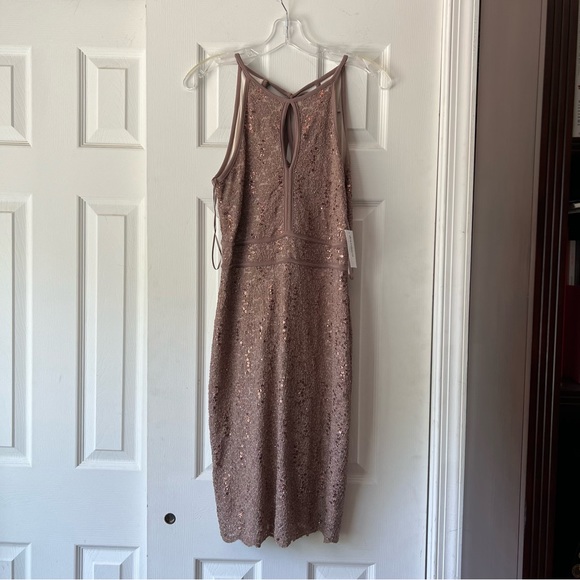 Dress Barn | Dresses | Nwt Dress Barn Sequined Halter Tie Back Cocktail ...